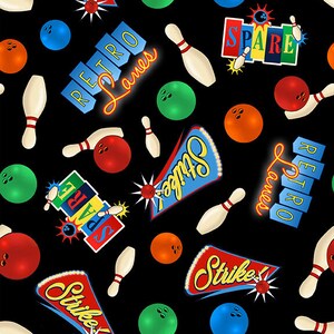 Black Bowling Pins Balls & Signs From the Rock N' Roll - Etsy