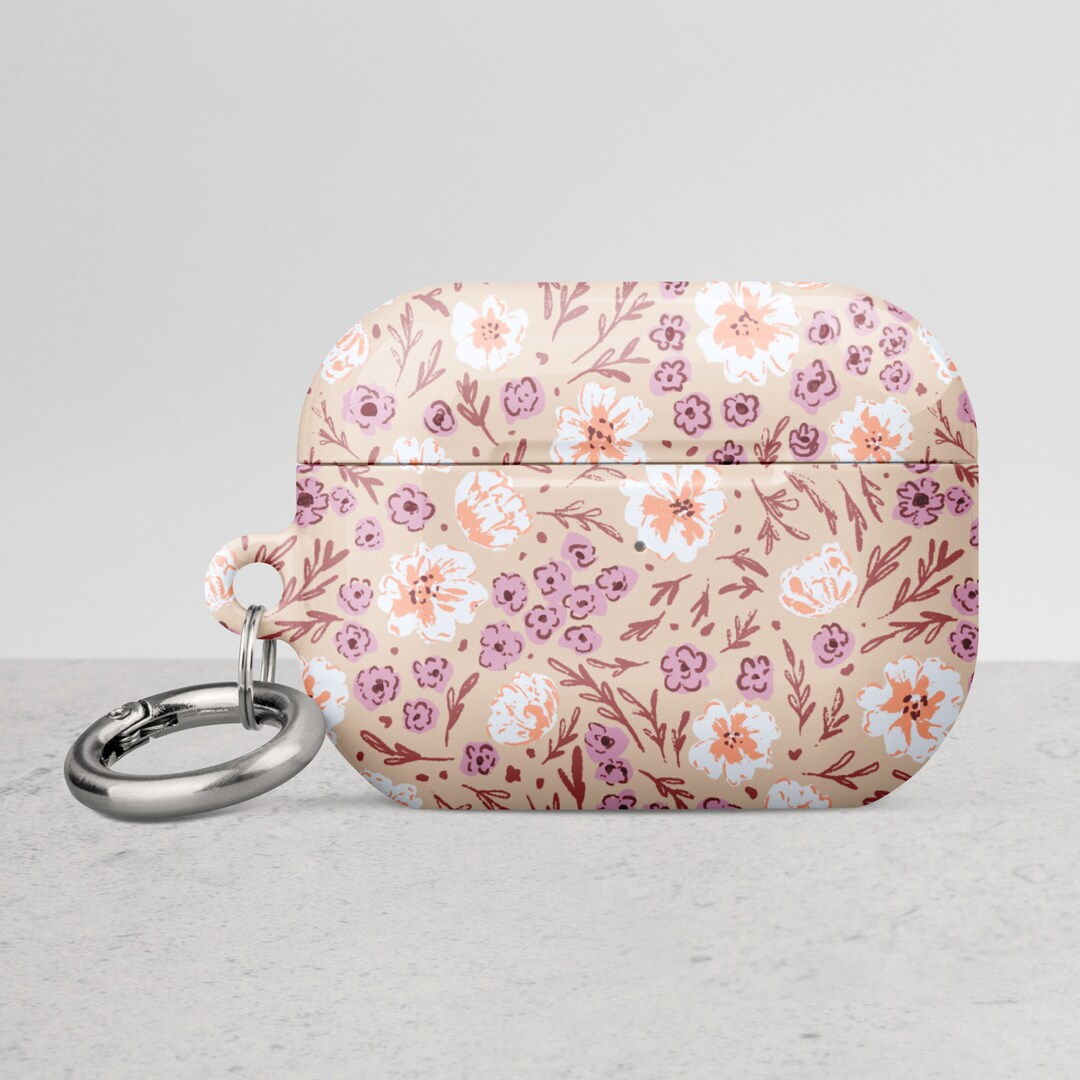 Wildflowers Meadow Airpods Case Pro 3 Protective With Keychain, Cute ...