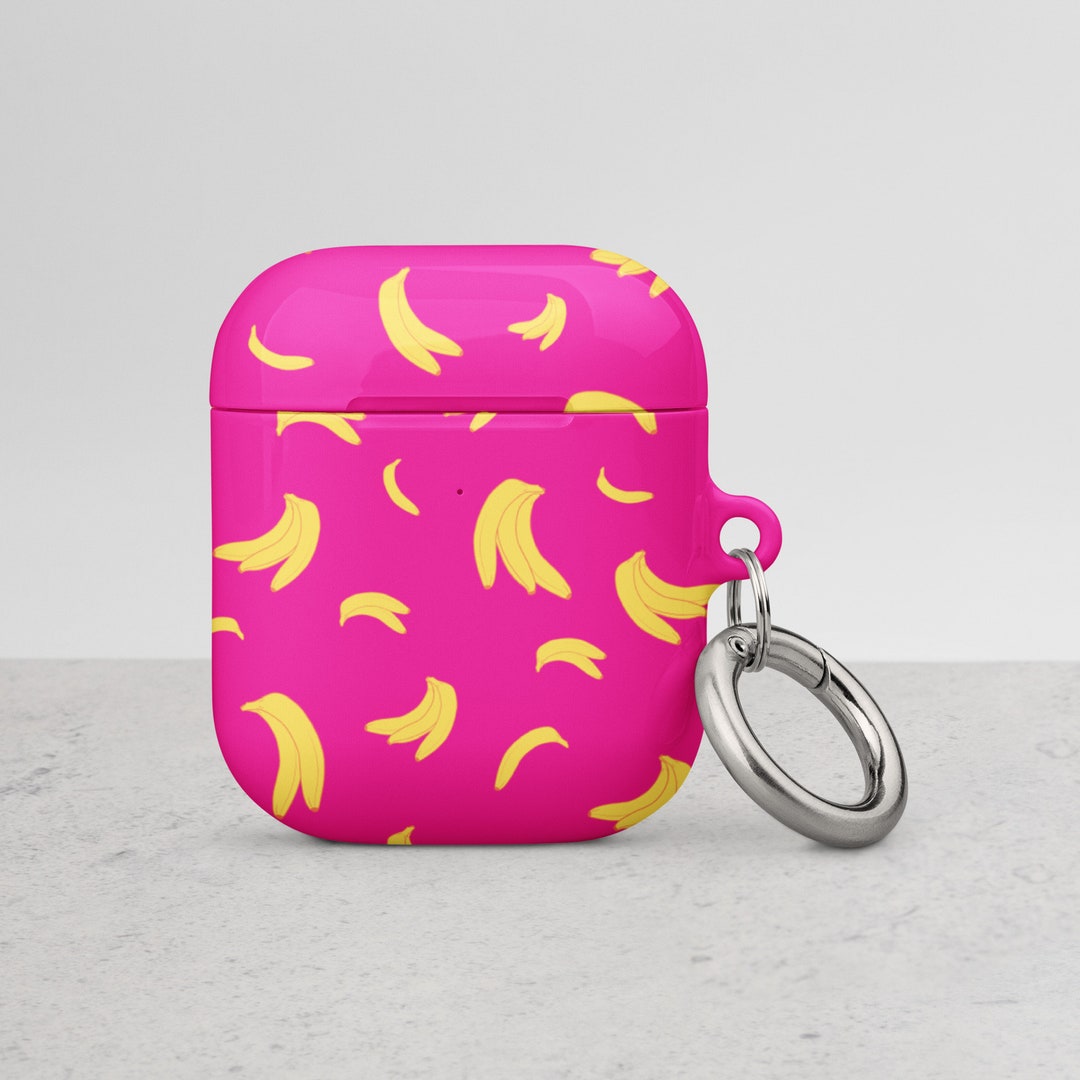 Hot Pink Banana Fruits Airpods Pro 2 Case, Magenta 3rd Generation ...