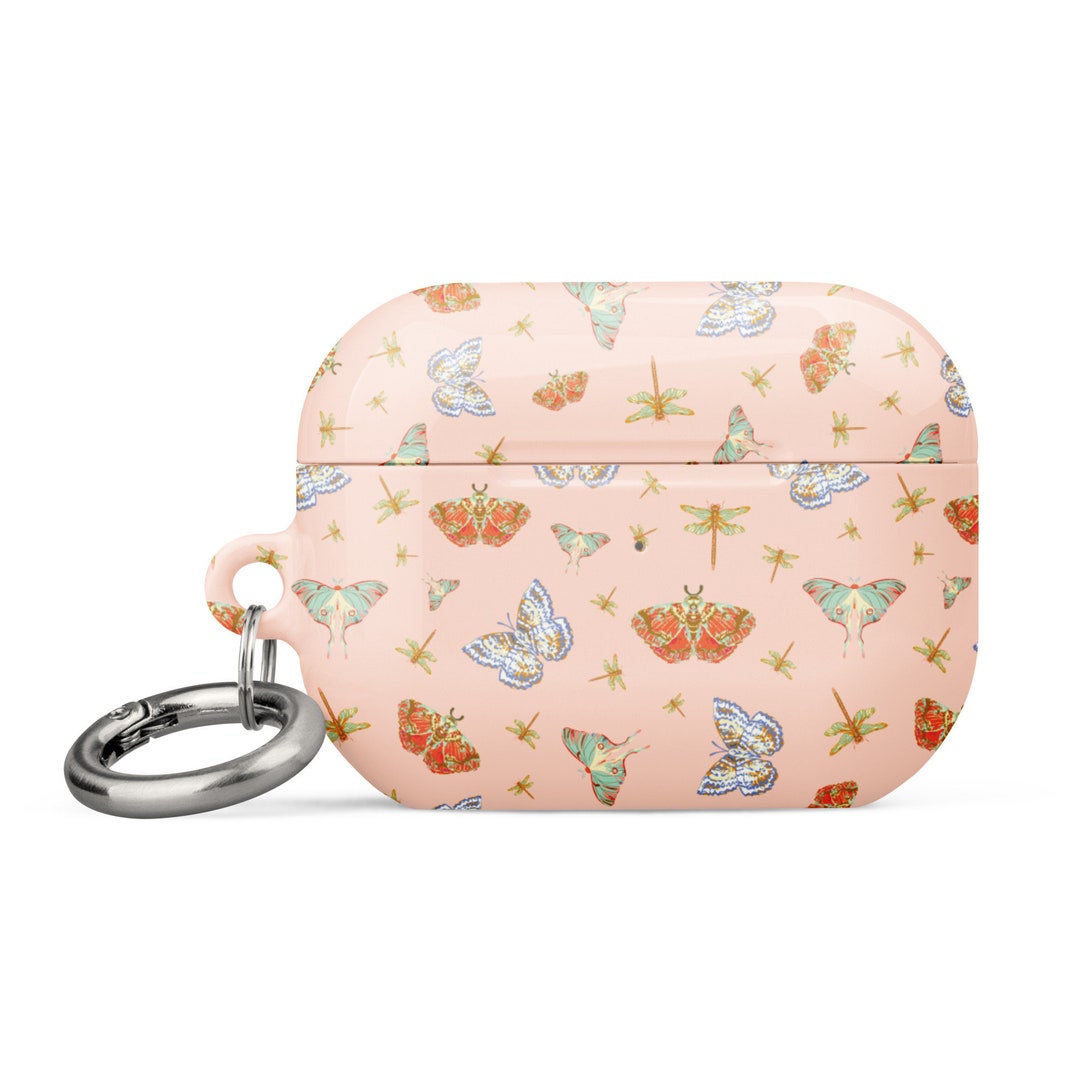 Watercolor Butterfly Luna Moth Dragonfly Airpods Case Pro 2 3rd Earbud ...