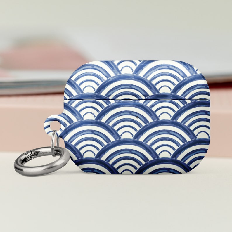 Seigaiha Japanese Inspired Airpods Case, AirPod Pro Case, AirPod 3 Case ...