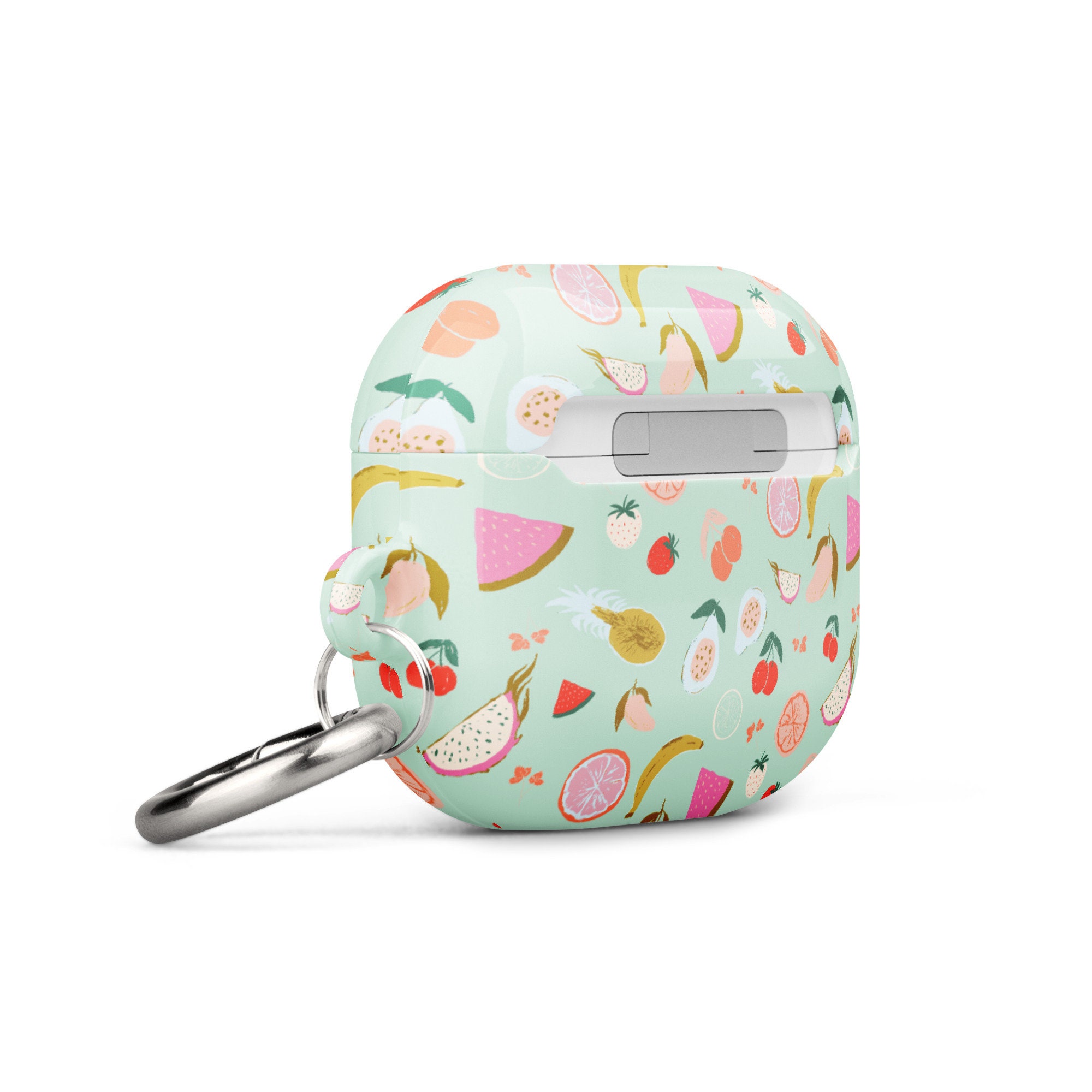 Hand Drawn Summer Fruits AirPod Case Pro With Key Chain, Cute Food ...