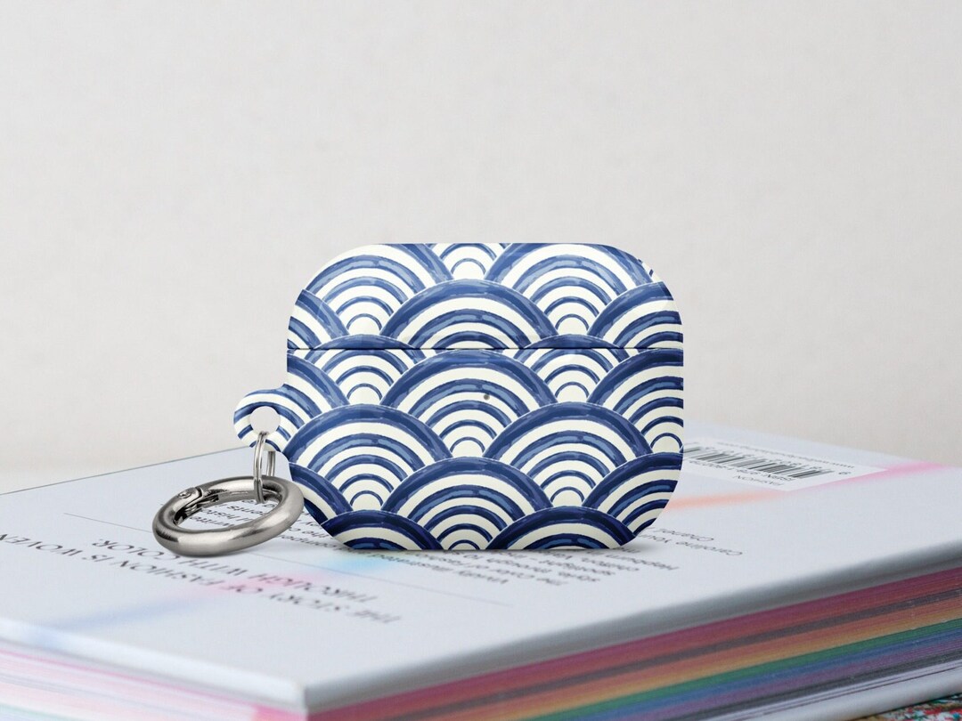 Seigaiha Japanese Inspired Airpods Case, AirPod Pro Case, AirPod 3 Case ...