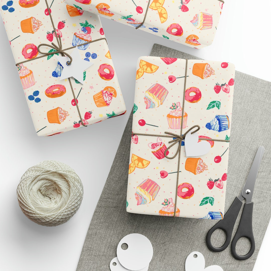 Birthday Gift Papers: Birthday Wrapping Papere for Kids, Baker Giftful ...