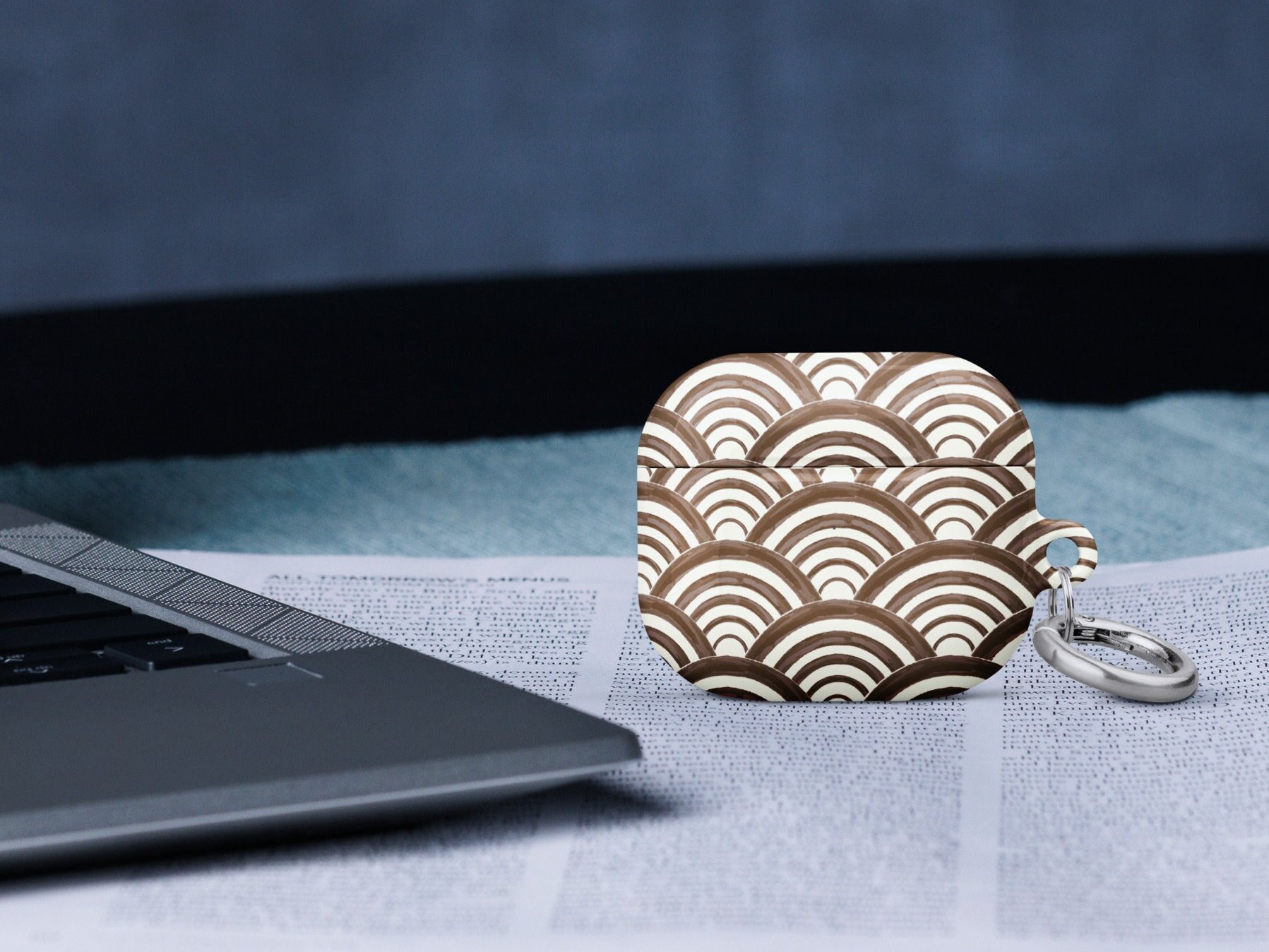 Seigaiha Japanese Wave Pattern AirPod Case, Pro 2 3 Airpods Case With ...