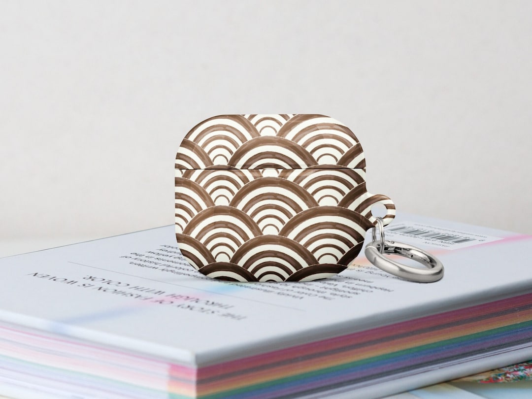 Seigaiha Japanese Wave Pattern AirPod Case, Pro 2 3 Airpods Case With ...