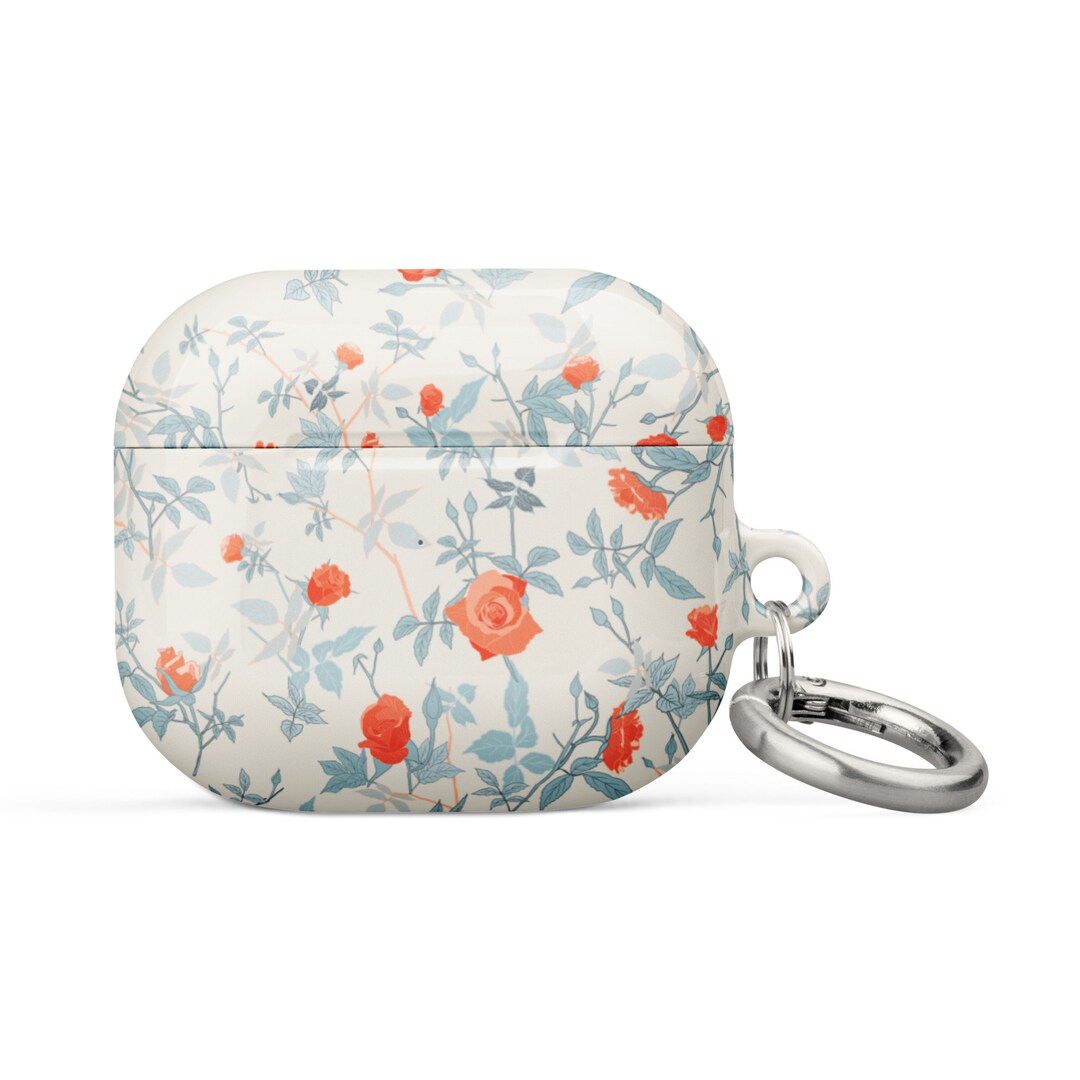Cream Rose Garden in Air Pods Case, Feminine Earbud Cover, Pro 2, 3rd ...