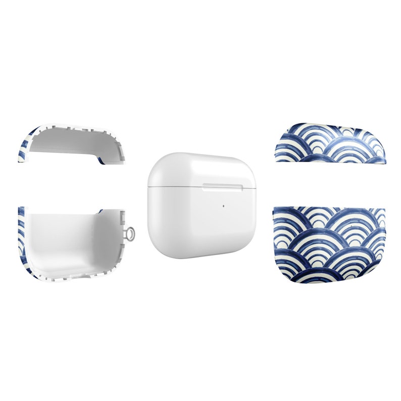 Seigaiha Japanese Inspired Airpods Case, AirPod Pro Case, AirPod 3 Case ...