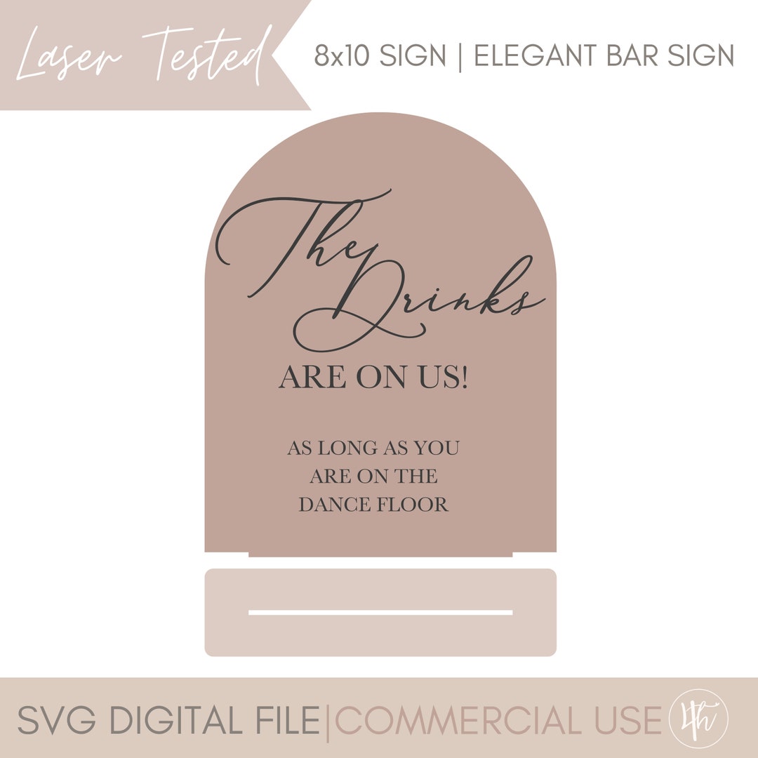 Elegant Bar Sign SVG | Table Numbers Svg| Wedding Sign Svg | Arch ...