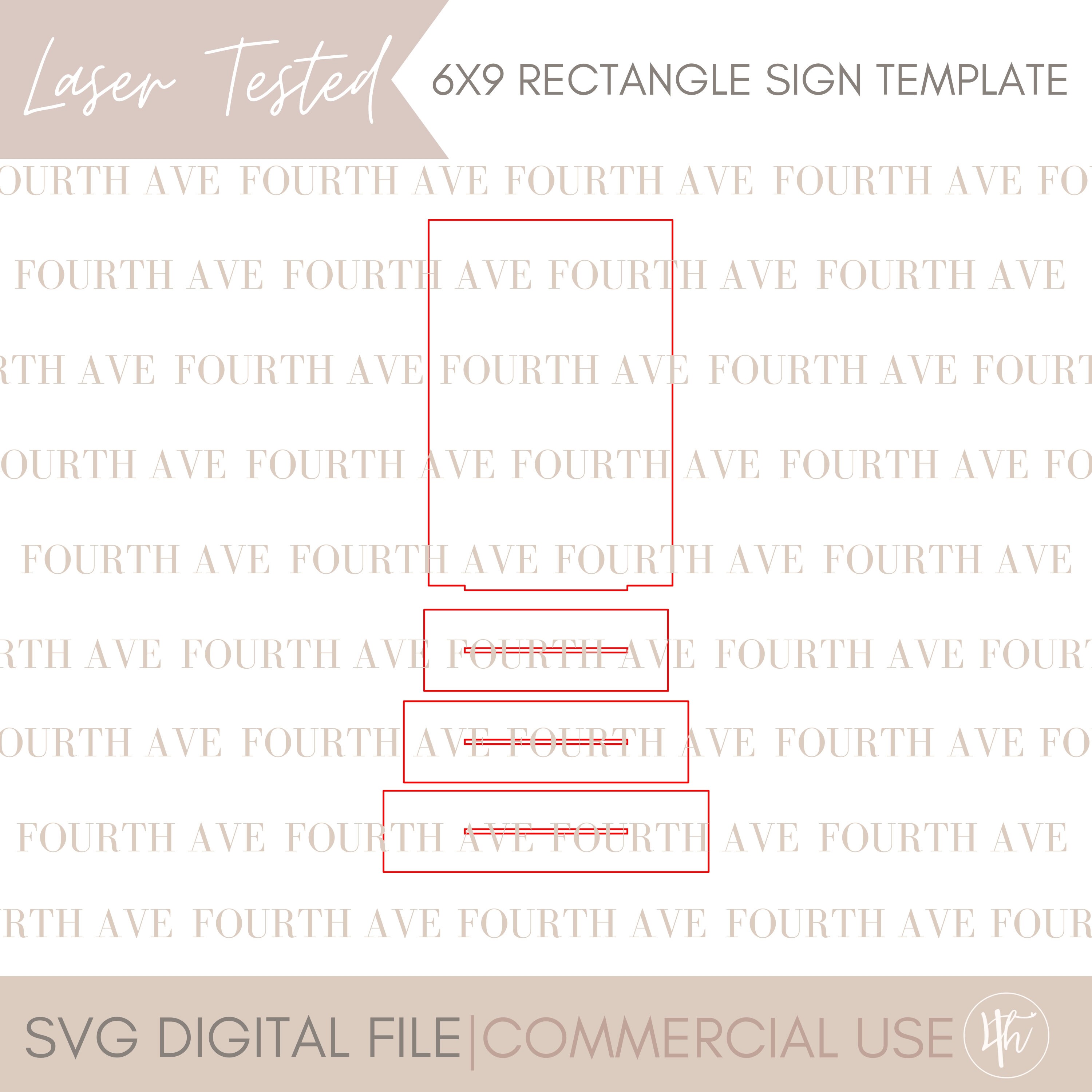 6x9 Rectangle Sign Template SVG | Table Numbers Sign Svg | Wedding Sign ...