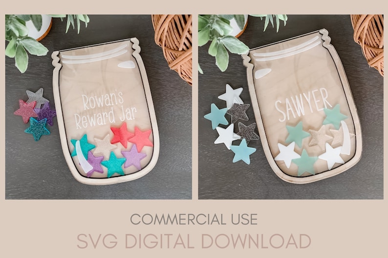 Kids Reward Jar SVG | Laser Cut Teacher Chart (digital Download) - Etsy ...