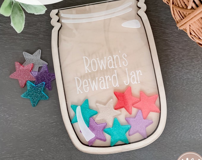 Reward Jar SVG | Kids Chore Chart File | Glowforge File | Laser Ready ...