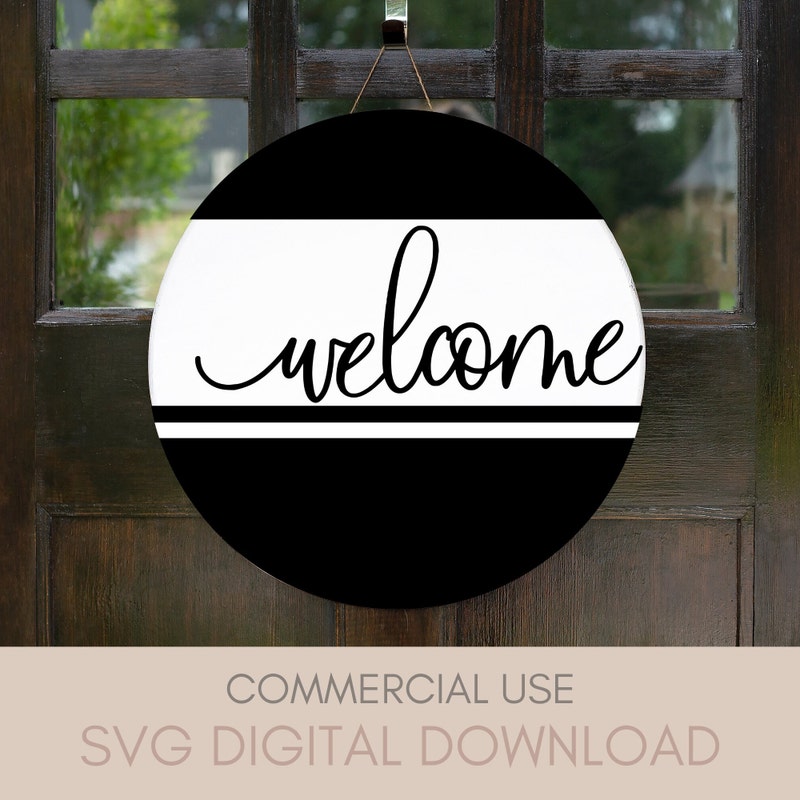 Round Sign Svg - Etsy