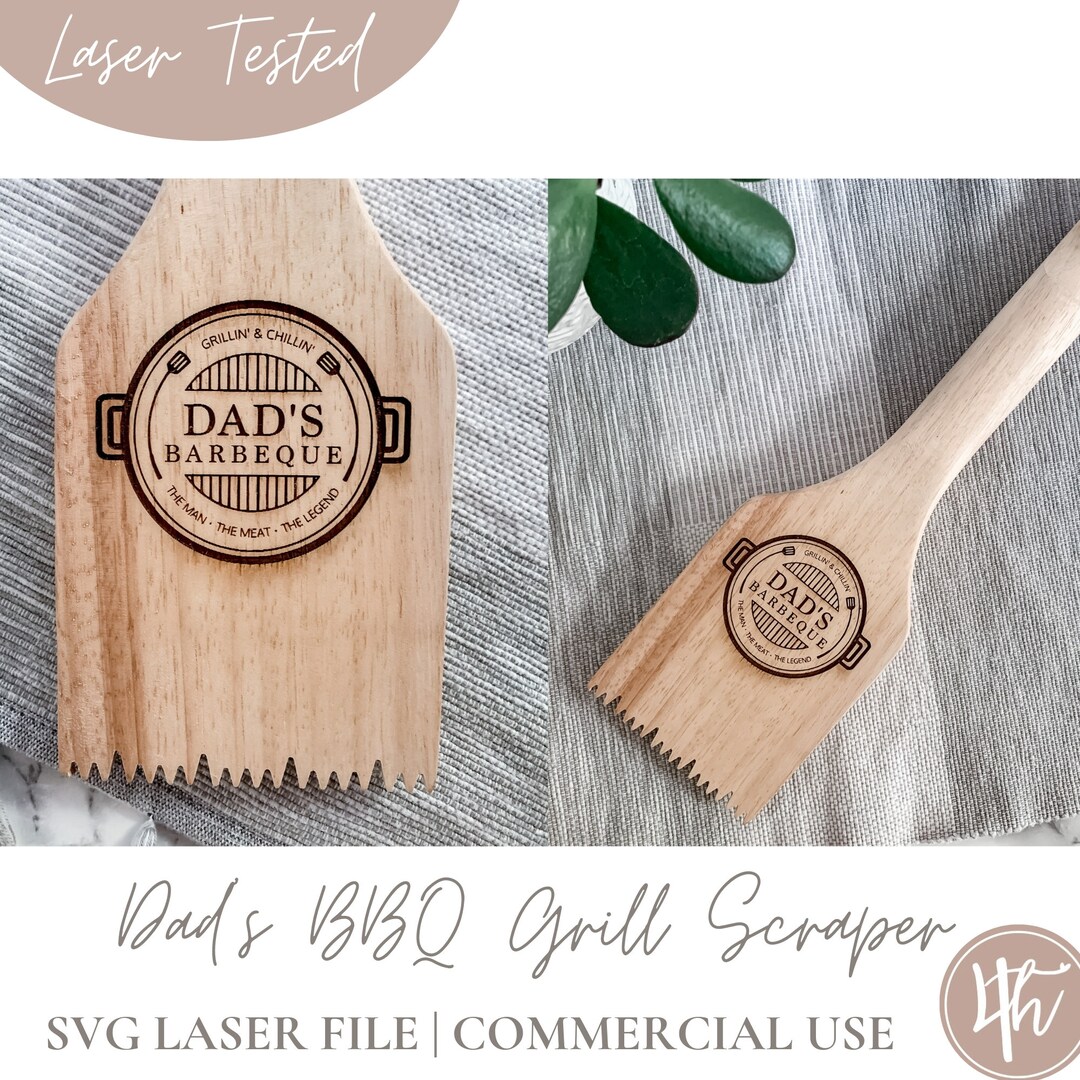 Dad's BBQ Grill Scraper SVG | Father's Day Gift Svg | Father's Day BBQ ...