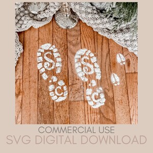 Magical Footprint SVG Santa Footprints Svg Christmas Decor Laser ...