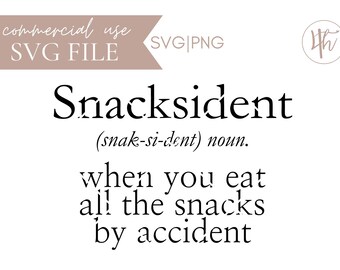 Snacksident Svg - Etsy