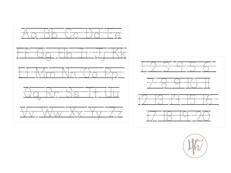Acrylic ABC and Numbers Tracing Board SVG | Glowforge Laser File - Etsy