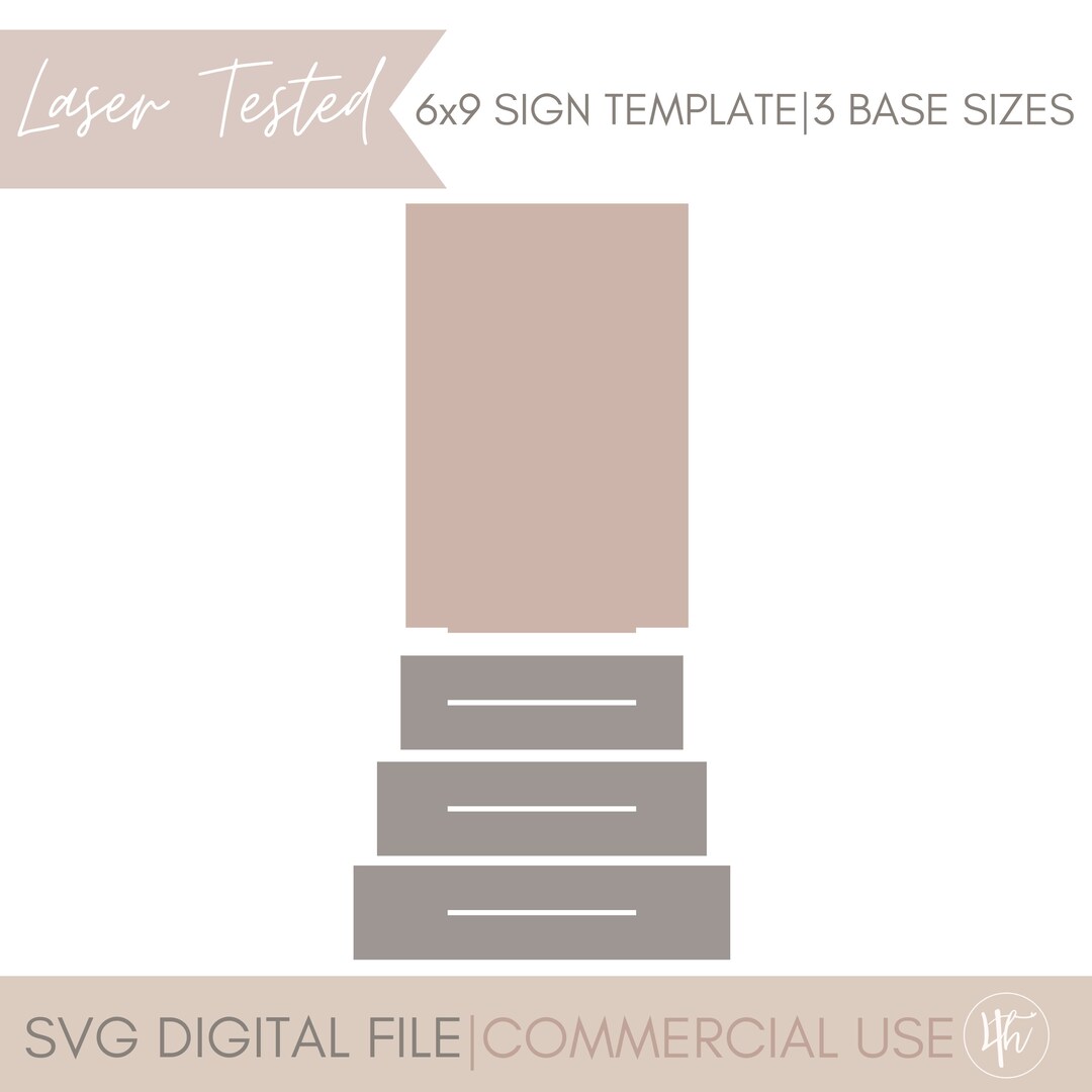 6x9 Rectangle Sign Template SVG | Table Numbers Sign Svg | Wedding Sign ...