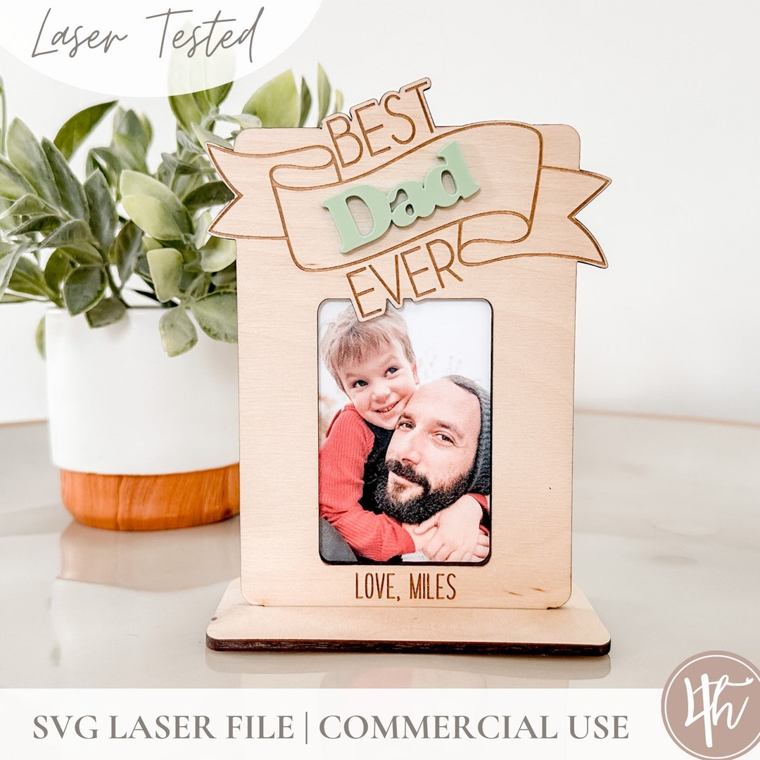 Best Dad Frame SVG | Father's Day Gift Svg | Gifts for Grandpa Svg ...