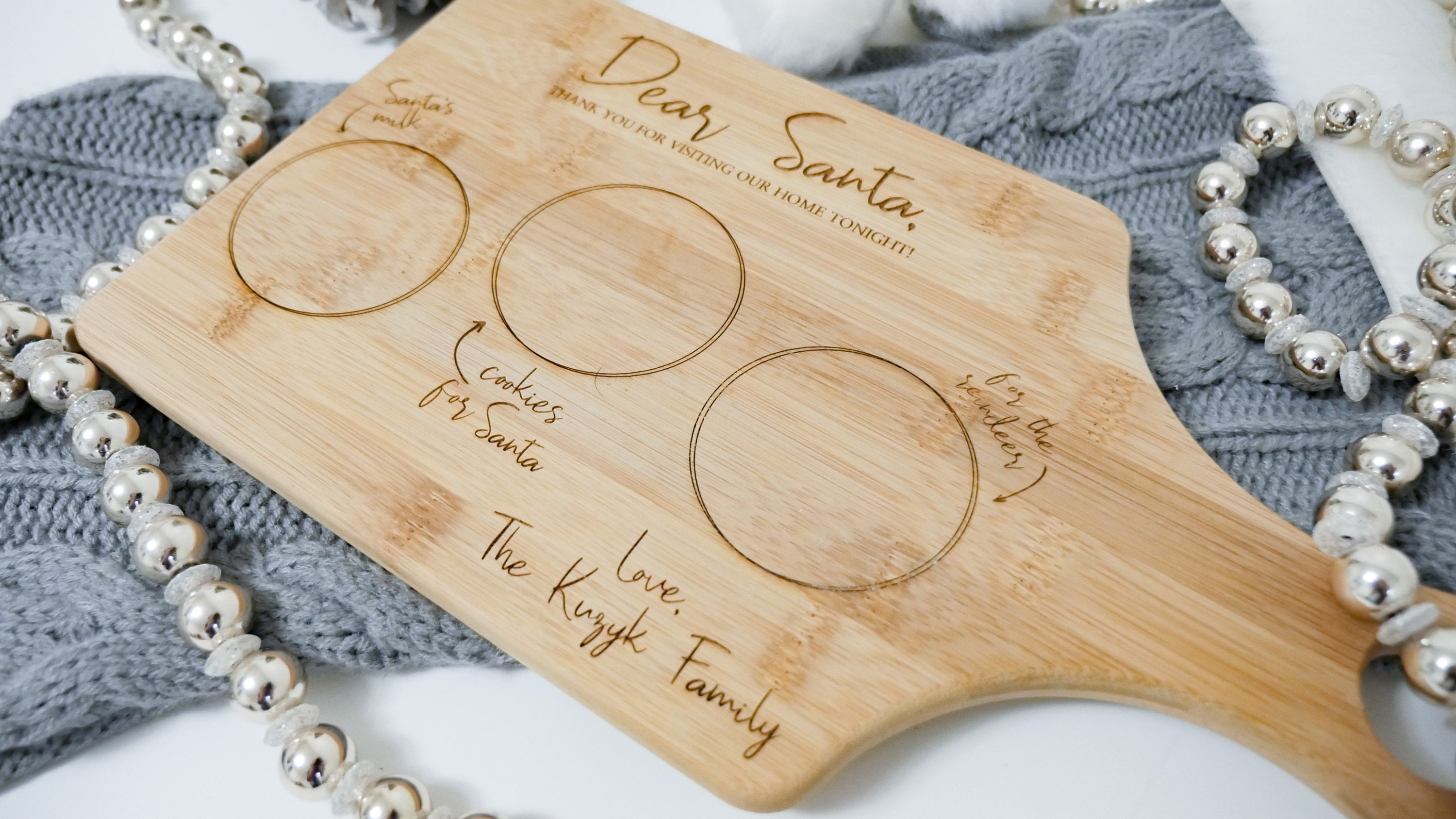 SVG French and English Santa Board Download Laser Engrave - Etsy