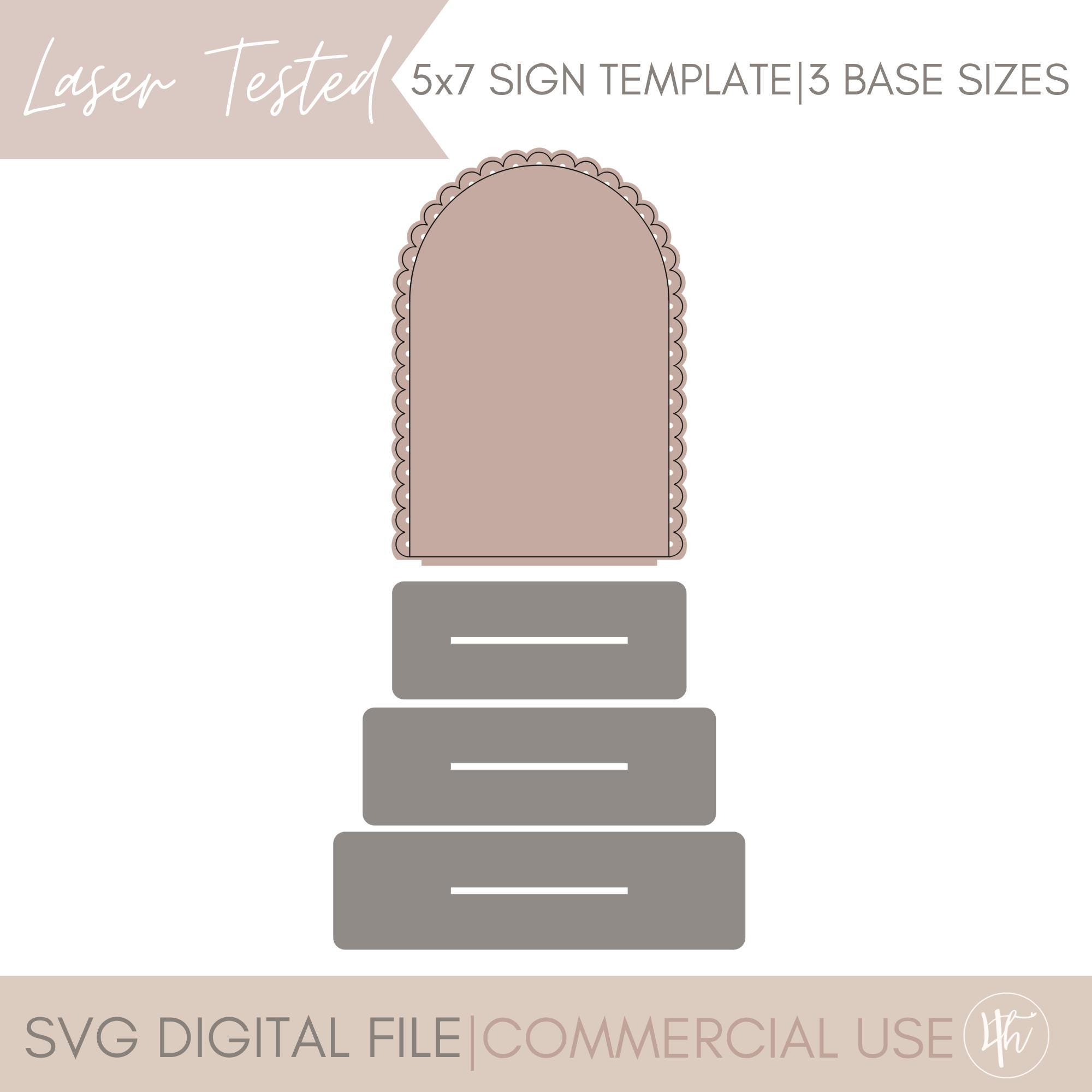5x7 Lace Arch Sign Template SVG | Arch Table Numbers Svg | Arch Wedding ...