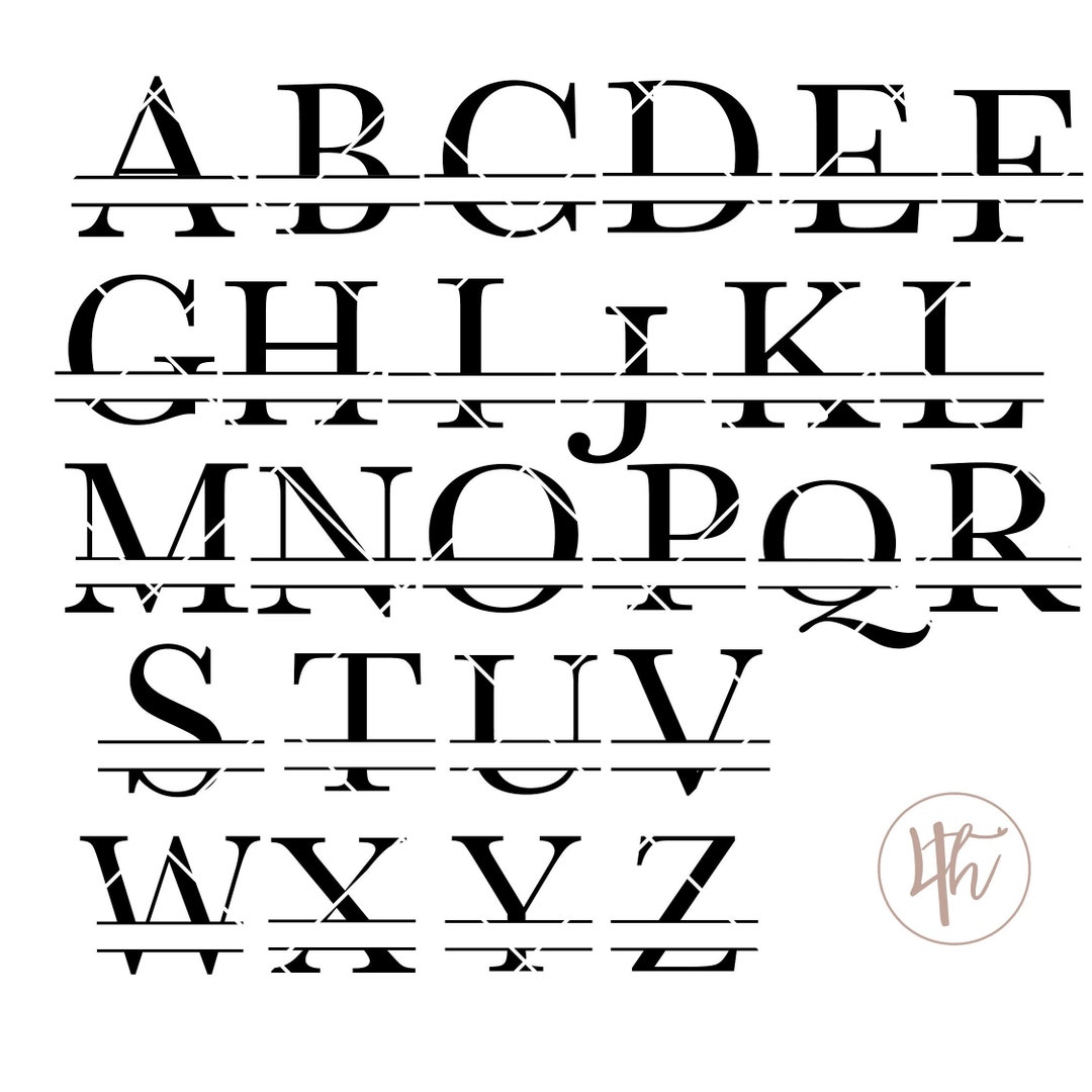 Monogram SVG | Glowforge | Cricut | Silhouette | Cut Files |digital ...