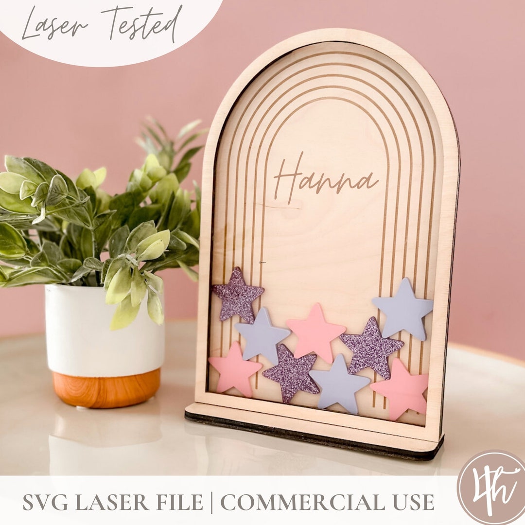 Arch With Rainbow Reward Jar SVG | Kids Reward Chart | Teacher Reward ...