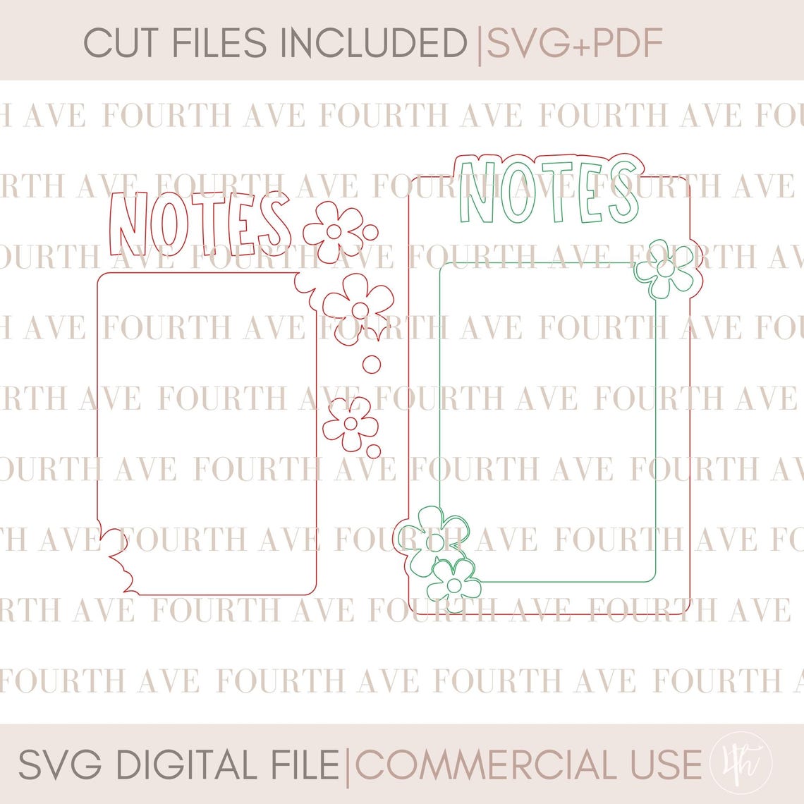 Teacher Gift Dry Erase Note Pad Floral Svg | Teacher Gift SVG | Daycare ...