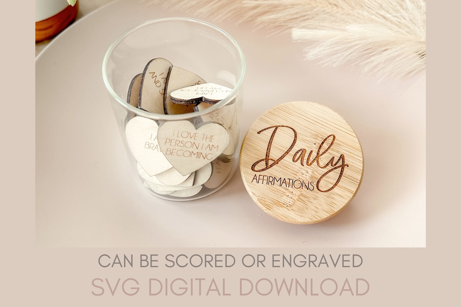 Daily Affirmations Jar SVG | Affirmations Svg | Laser Svg|engrave | SVG ...