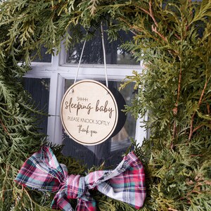 SVG Sleeping Baby Sign-knock Softly | Laser Engrave Files | Glowforge ...