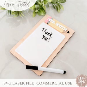 Teacher Gift Dry Erase Note Pad Bundle Svg | Teacher Gift SVG | Daycare ...