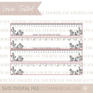 Wildflower Teacher Ruler Svg | Teacher Gift SVG | Daycare Worker Gift ...