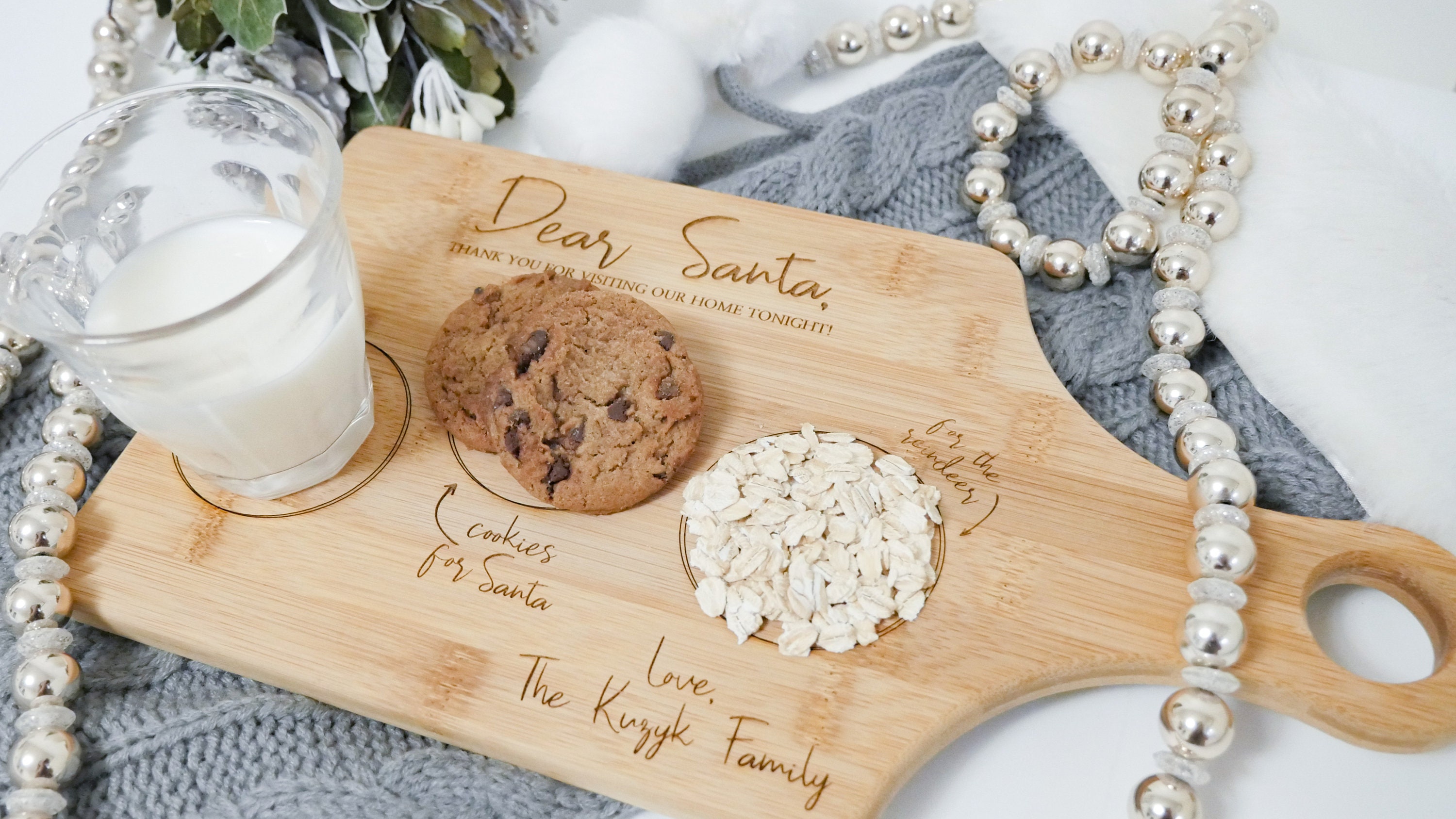 SVG French and English Santa Board Download Laser Engrave - Etsy