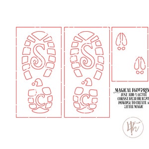 Magical Footprint SVG | Santa Footprints Svg | Christmas Decor | Laser ...