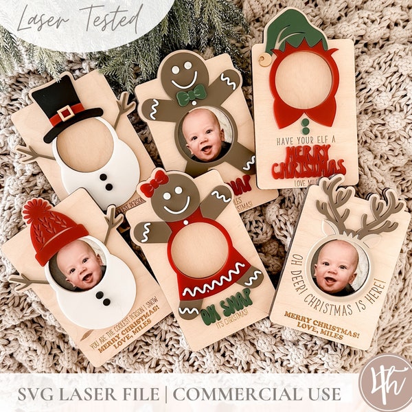 Christmas Fridge Photo Magnet Svg - Etsy