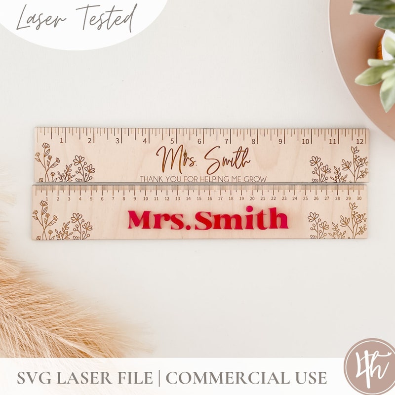 Teacher Ruler Sign - Etsy