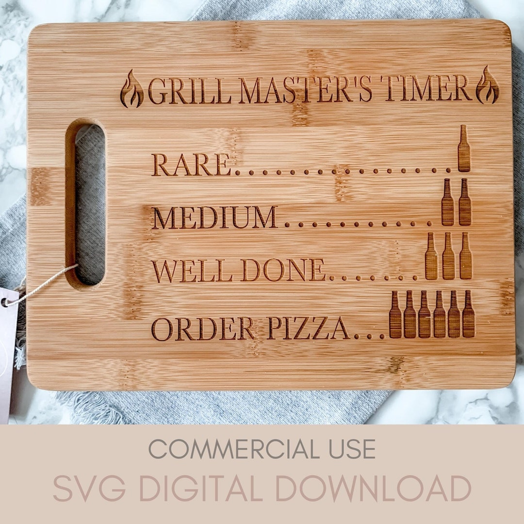 Grillmaster SVG File Cutting Board SVG Glowforge Cricut Silhouette Cut ...