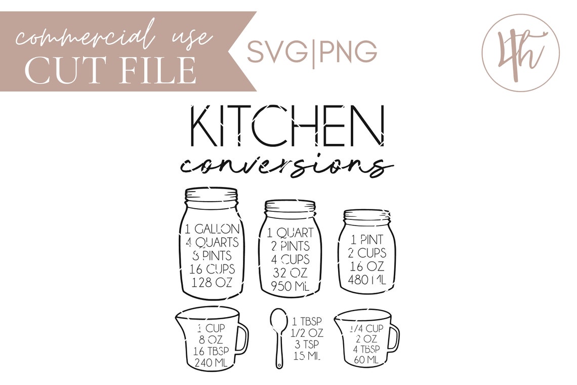 Kitchen Conversion SVG File | Cutting Board SVG File | Glowforge | Cut ...