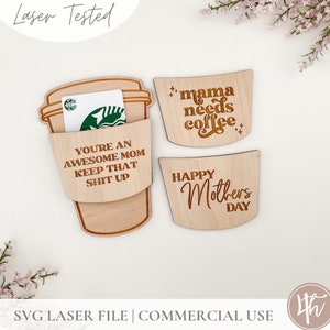 Mother's Day Coffee Gift Card Holder SVG | Mother's Day Gift Svg ...