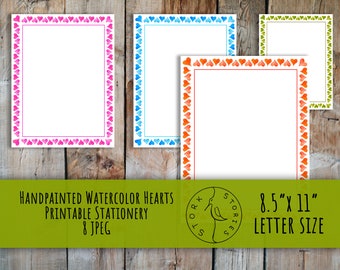 Printable Valentine's Day Stationery Cute Valentine Letter Paper ...