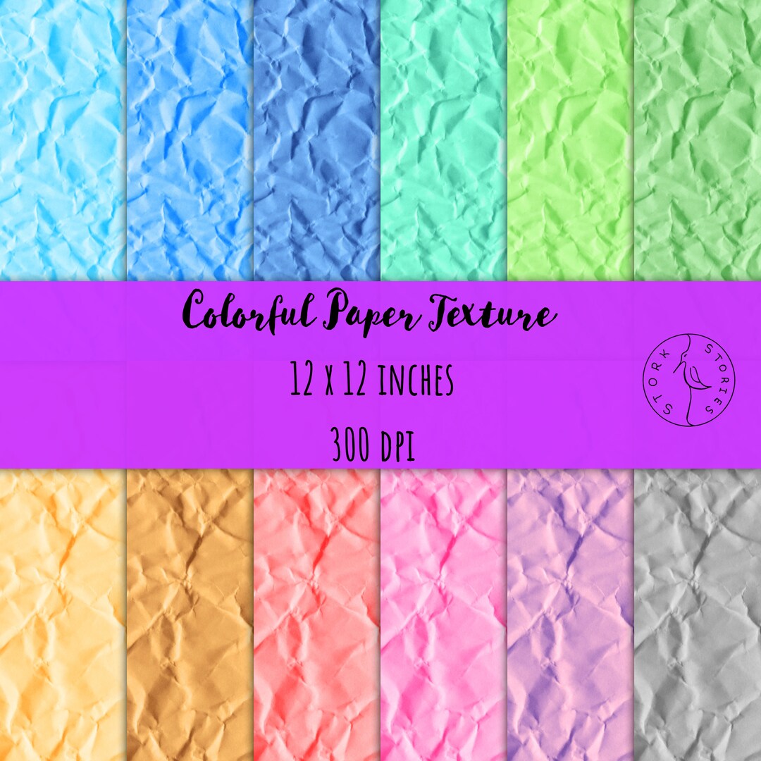 Colorful Paper Texture Digital Paper Backgrounds Commercial Use ...