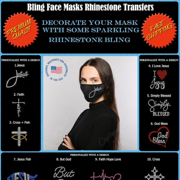Bling Face Mask - Etsy