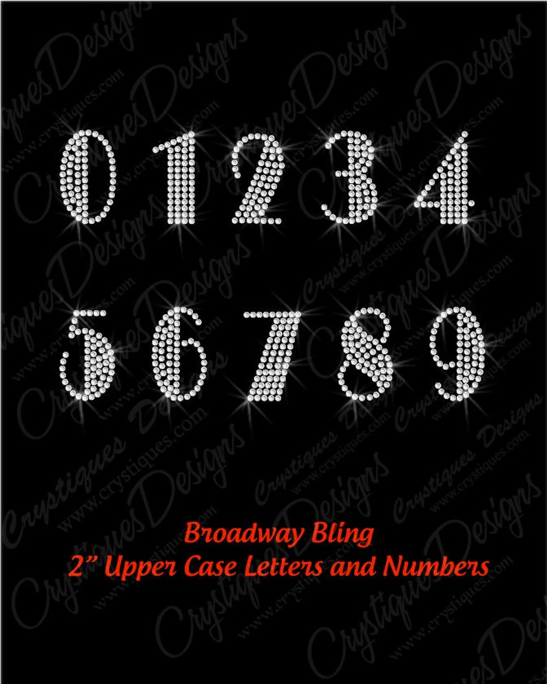 2 Alphabet Letter Rhinestone Transfersiron on Transfer - Etsy