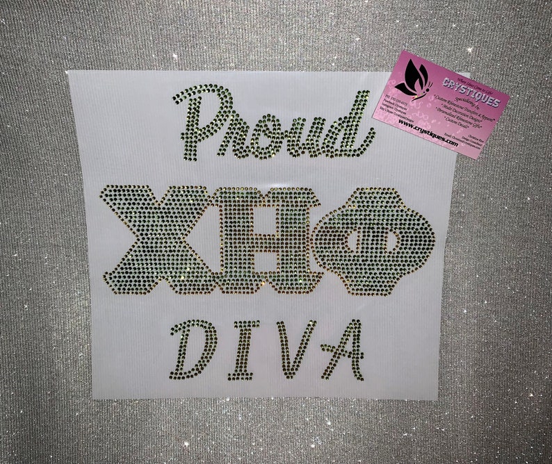 Proud Chi Eta Phi DIVA Iron on Rhinestone Transfer - Etsy