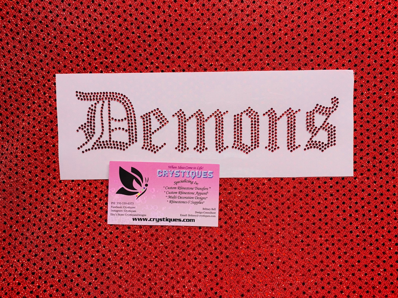 Old English Bling Font-personalize a Phrase or Name-iron on Hot Fix ...