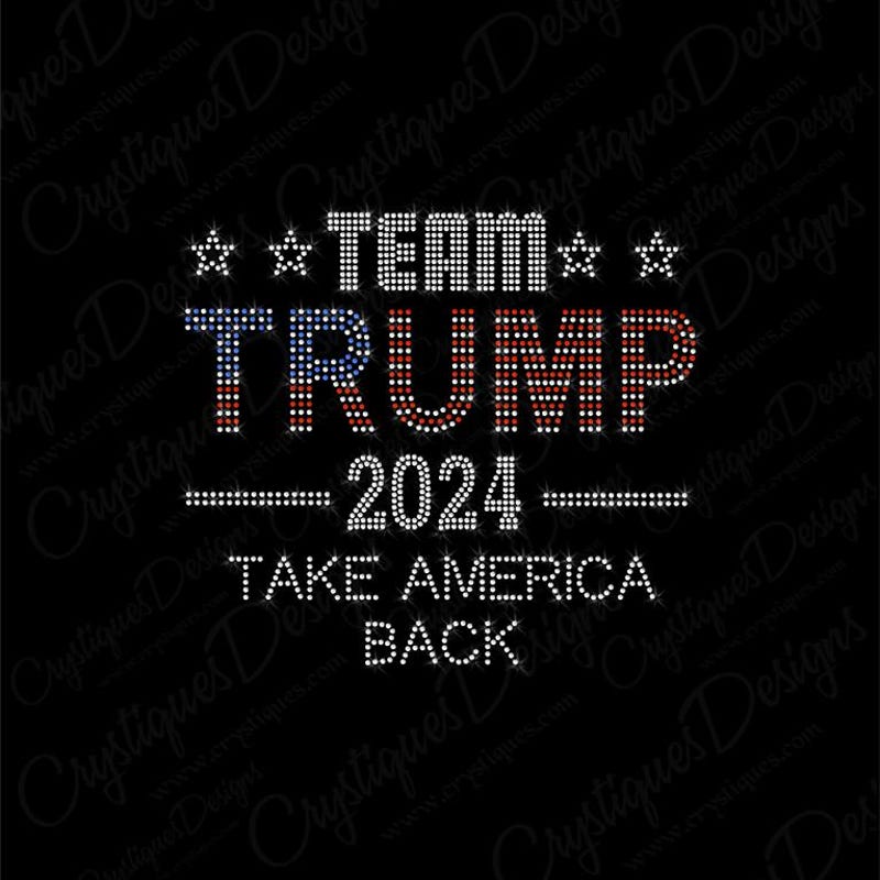 Rhinestone Trump - Etsy