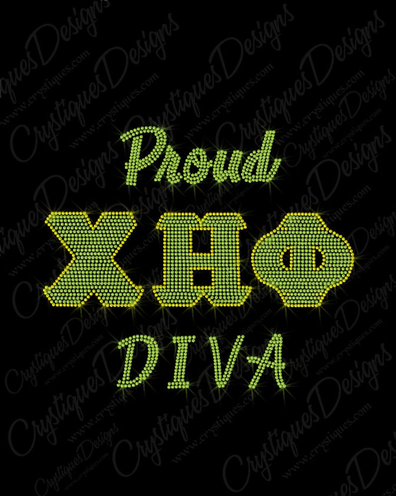 Proud Chi Eta Phi DIVA Iron on Rhinestone Transfer - Etsy