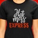 Hot Mess Express Custom Rhinestone Tee-rhinestone Bling Tee - Etsy