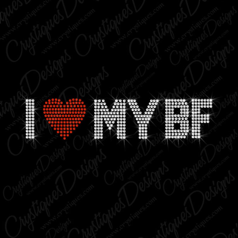 Custom I Heart My Bf - Etsy