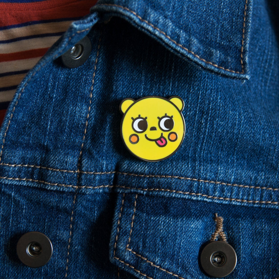 Yellow Bear Pin - Etsy